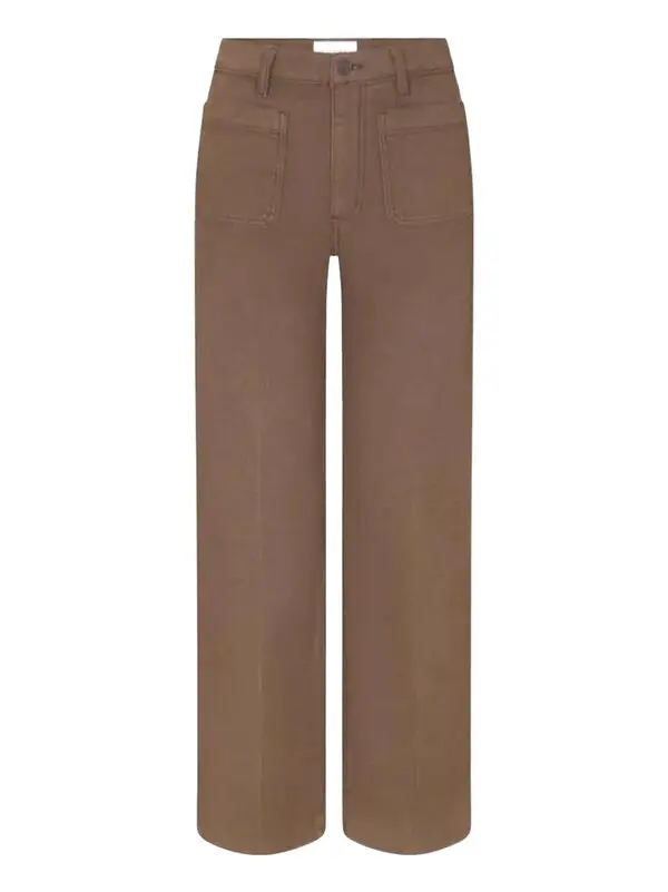 FRAME Refined Patch Pocket Jeans - Brown