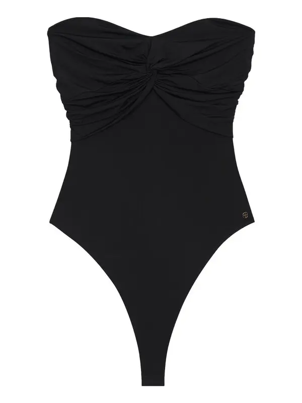 ANINE BING Ravine Strapless Bodysuit - Black