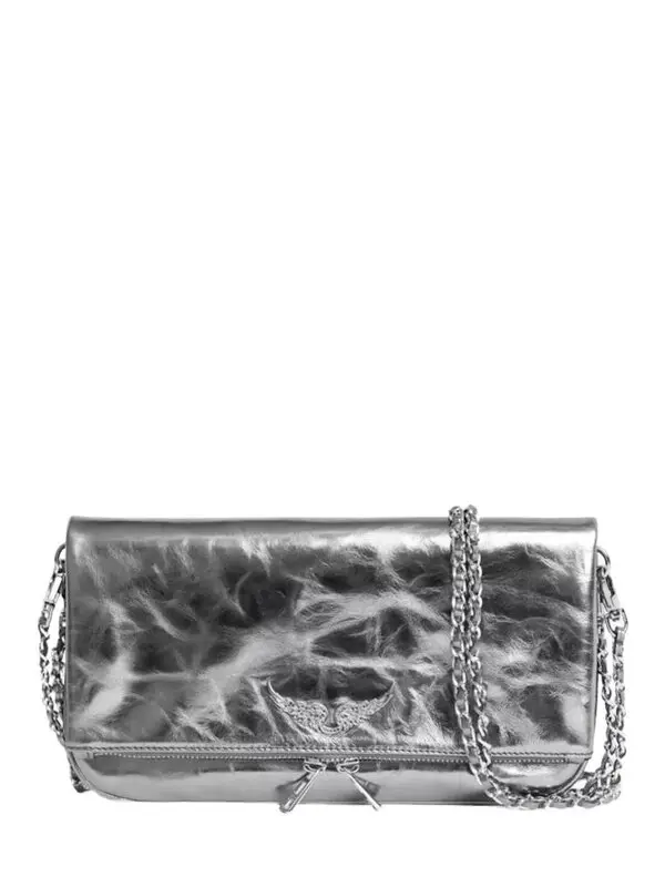 Zadig&Voltaire Rock Vintage Clutch Bag - Gray
