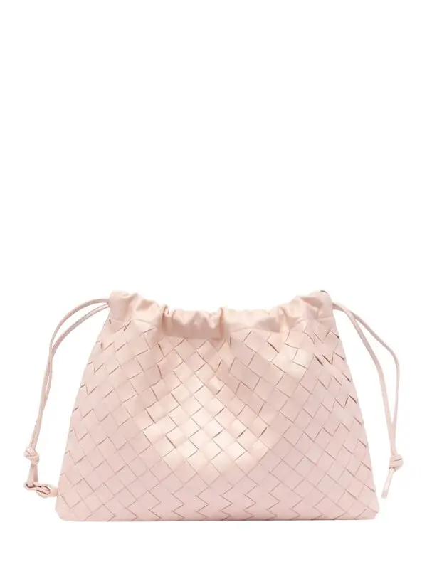 Bottega Veneta Intrecciato Drawstring Tote Bag - Pink
