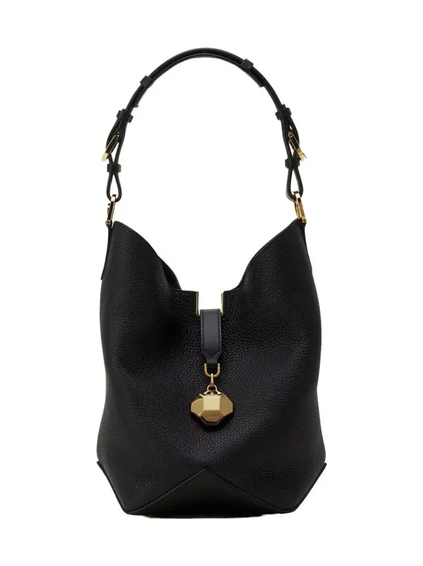 LANVIN Medium Leather Bucket Bag - Black