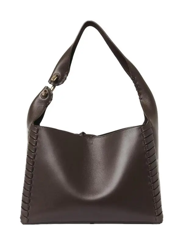 Chloé Logo Shoulder Bag - Black