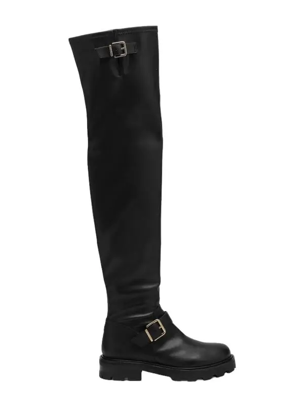 JIMMY CHOO Biker Ii Over-the-knee Boots - Black
