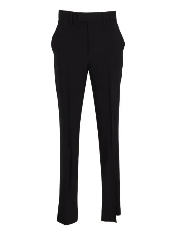 ANN DEMEULEMEESTER Straight-leg Tailored Trousers - Black