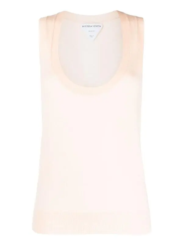 Bottega Veneta Sleeveless Knit Tank Top - White