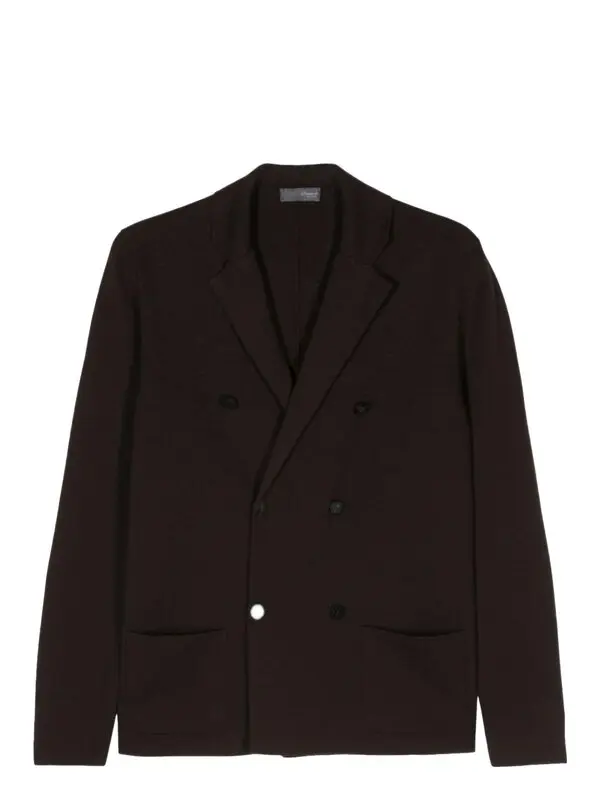 DRUMOHR Merino Cardigan - Brown