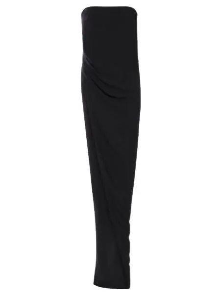 Rick Owens Lido Asymmetric Long Top - Black