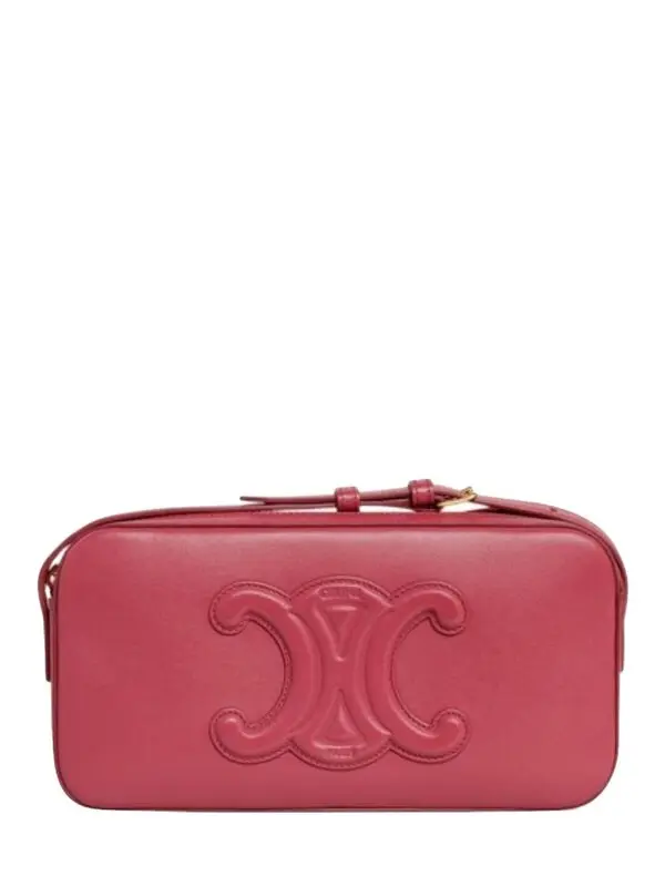 Celine Logo Camera Shoulder Bag - Red
