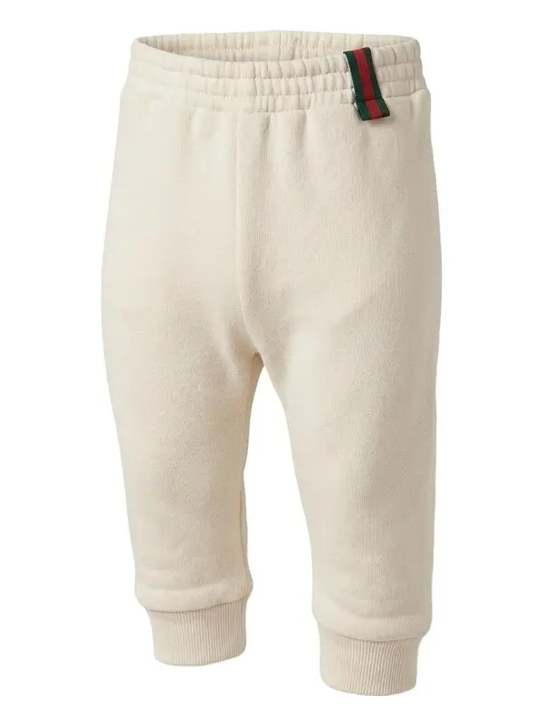 Gucci Cotton Webbing Casual Pants - White