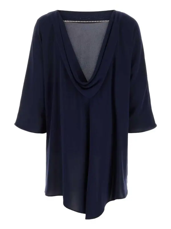 Max Mara Cowl Neck Blouse - Black