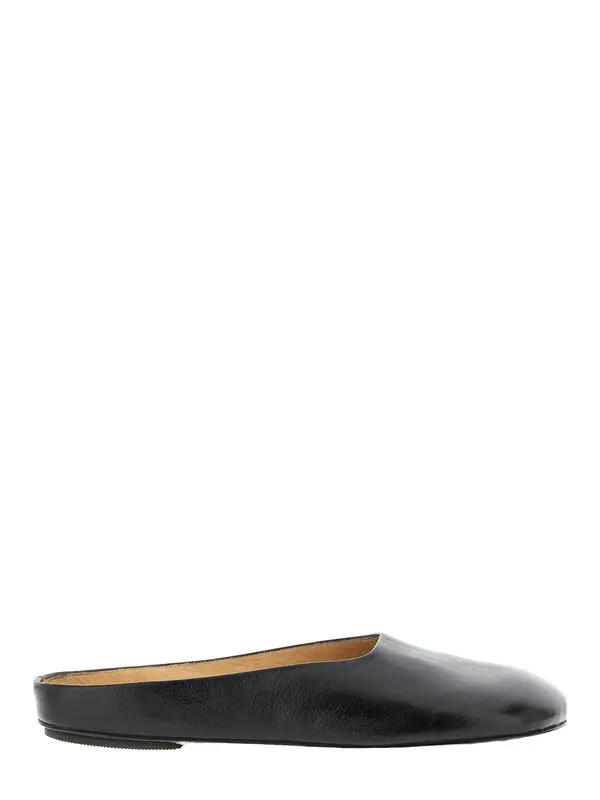 Marsèll Bama Leather Mules - Black