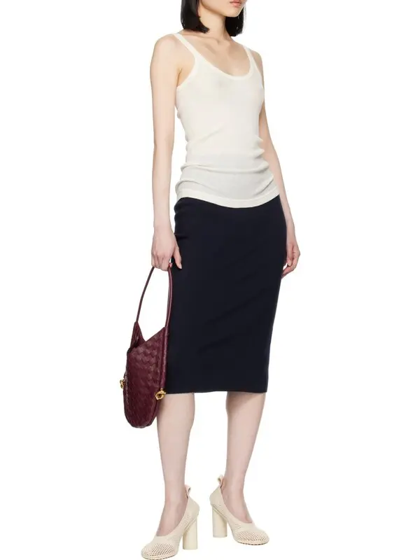 Bottega Veneta High-rise Midi Skirt - Black