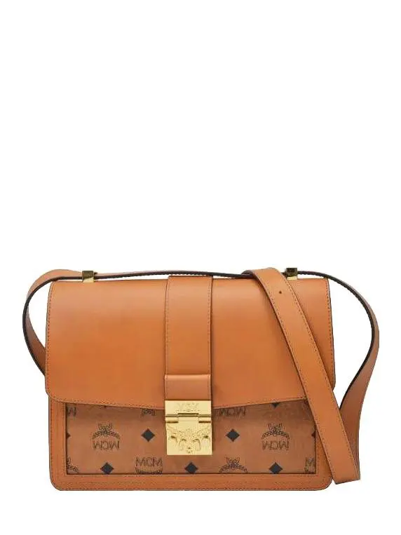 Mcm Logo Print Shoulder Bag - Multicolor