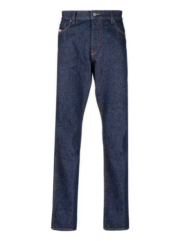 DIESEL® High-rise Straight Buttoned Jeans - Blue