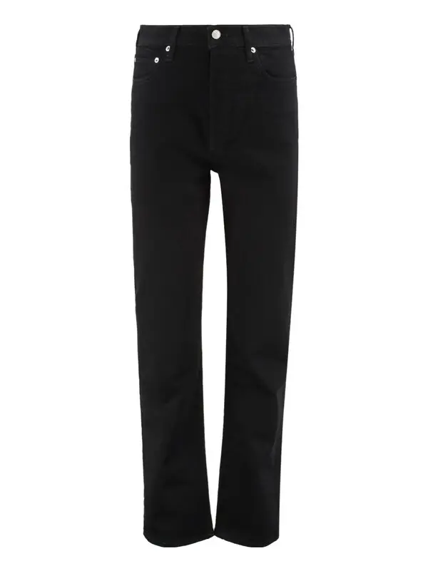 AGOLDE High-waisted Straight-leg Jeans - Black