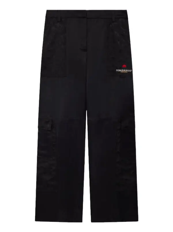 Casablanca Logo Panel Track Pants - Black