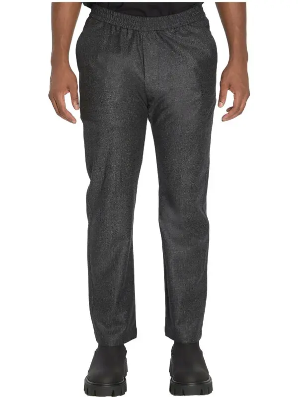 Barena Venezia Elasticated Cotton Trousers - Black