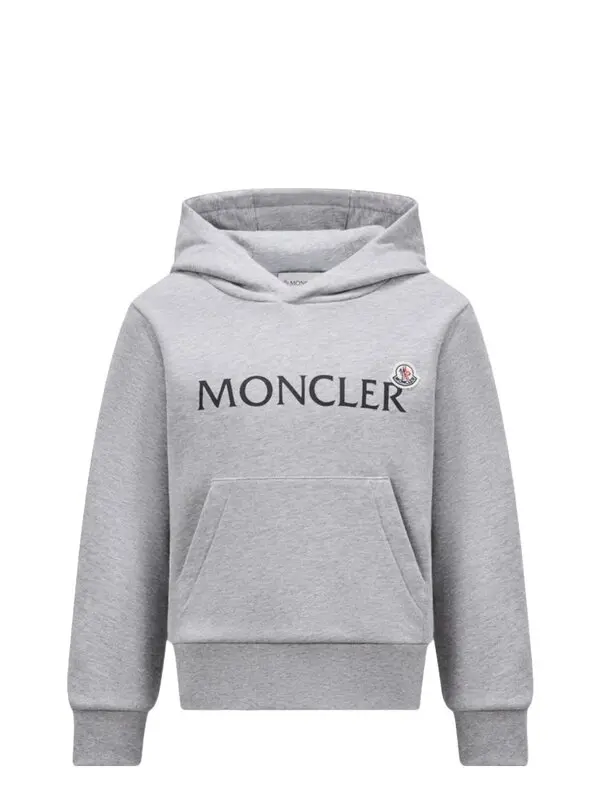 Moncler Logo Patch Hoodie - Grey