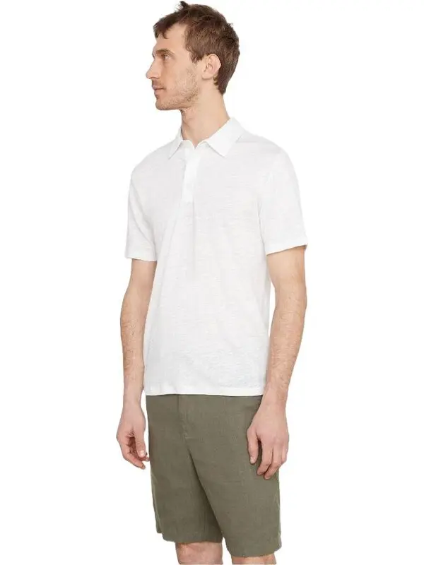 Vince Short Sleeve Polo Shirt - White