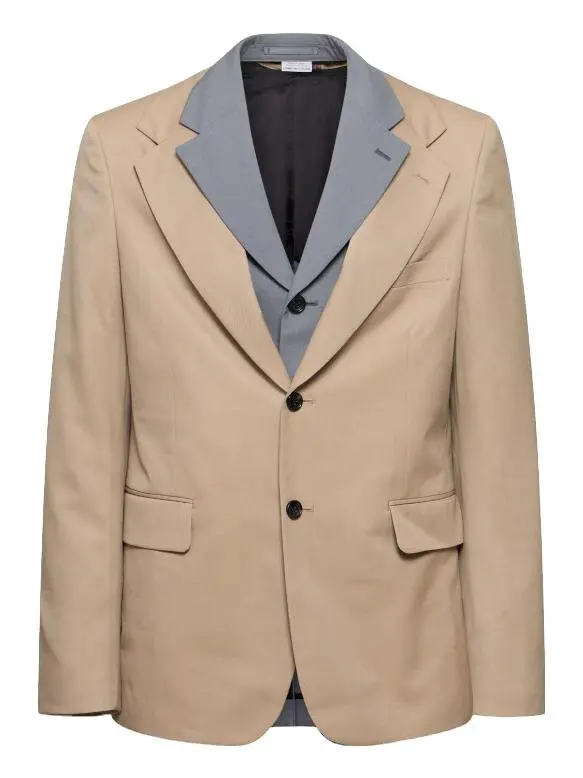 Comme Des Garçons Wool Double Blazer - Gray