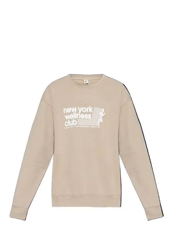 SPORTY  RICH Sporty & Rich Crewneck Sweatshirt With Graphic Print - Nude