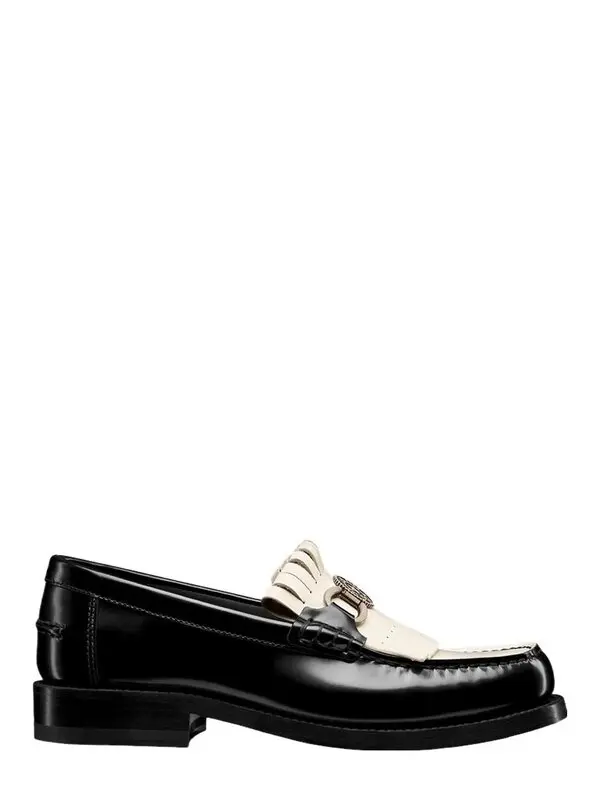 Dior Emblem Loafer - Black/white