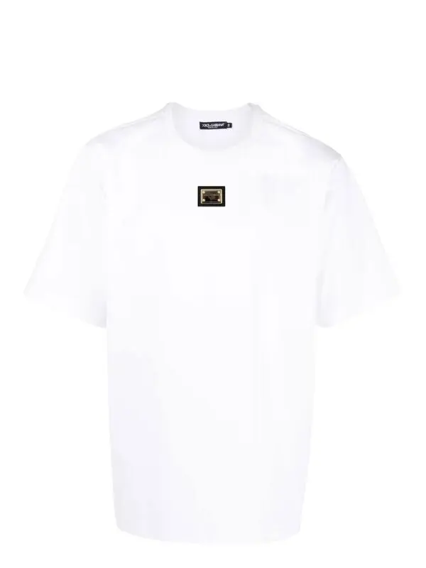 Dolce & Gabbana Dolce Gabbana Dg Logo Round Neck T-shirt - White