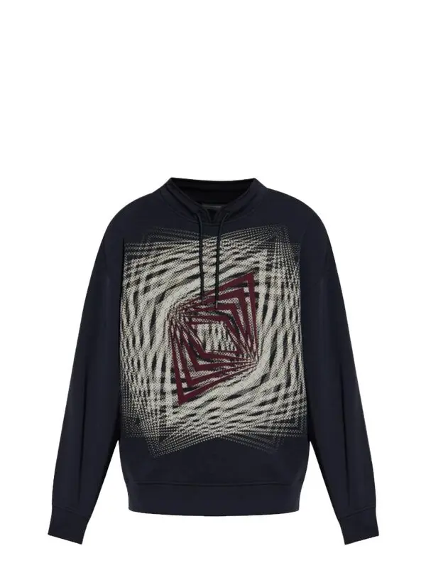 Emporio Armani Graphic Detail Sweatshirt - Navy Blue