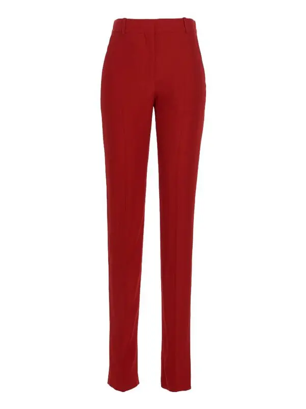 Alexander McQueen High-waist Tailored Trousers - Red