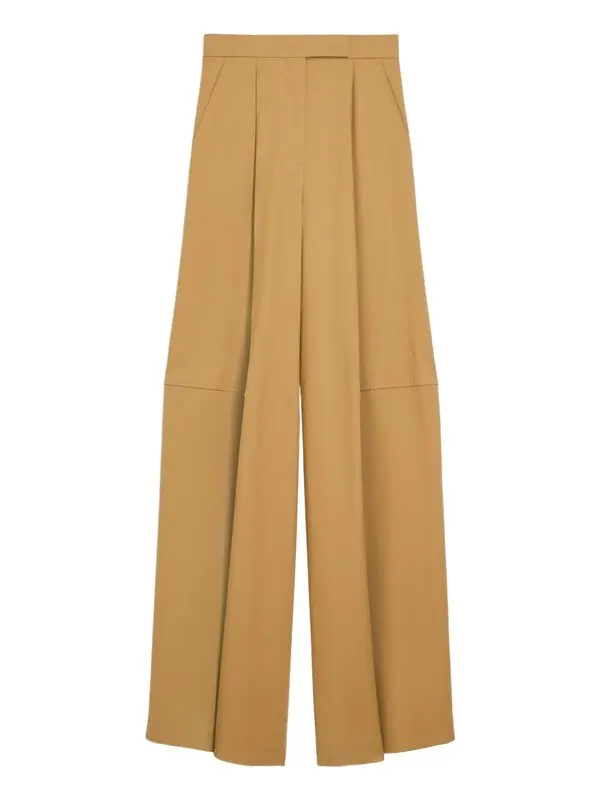 Max Mara Avoriaz Wide-leg Pleated Trousers - Honey-colored