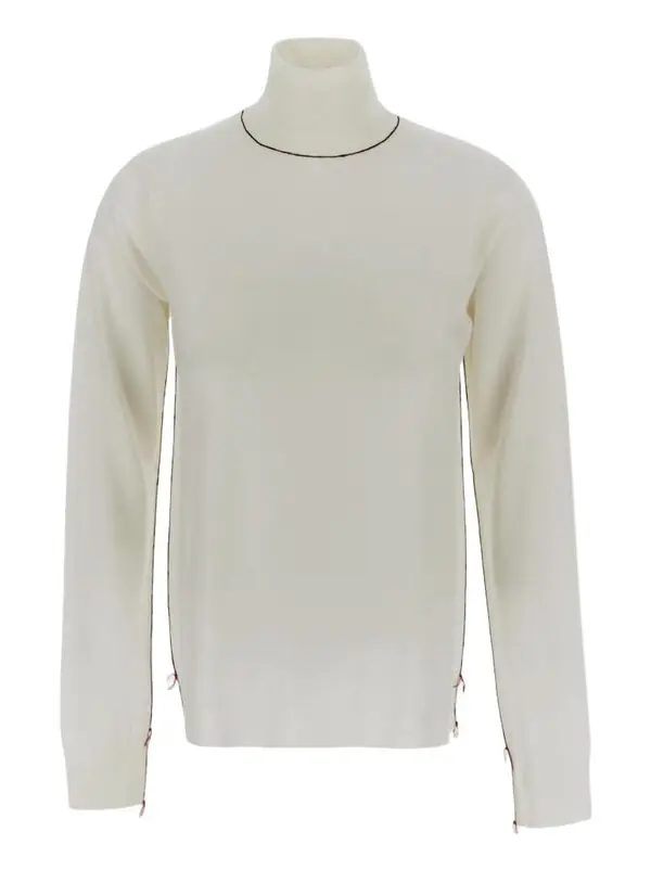 MAISON MARGIELA Roll Neck Knitted Jumper - Gray