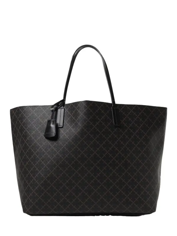 BY MALENE BIRGER Abi Geometric Printed Tote Bag - Black