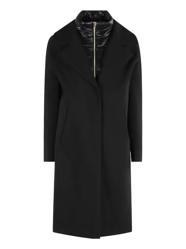 Herno Single-breasted Cotton Jacket - Black