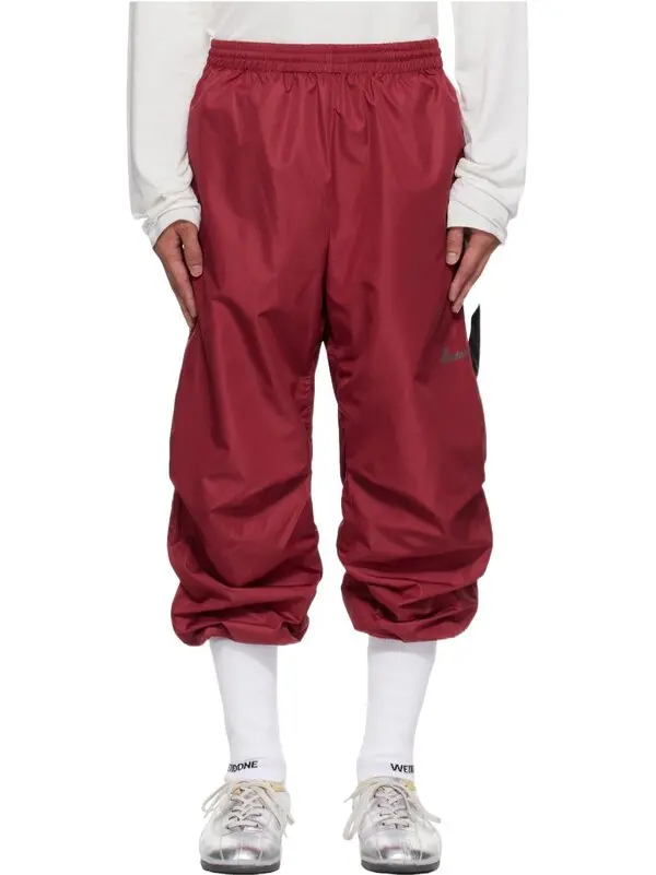 We11Done Socks Track Pants - Red