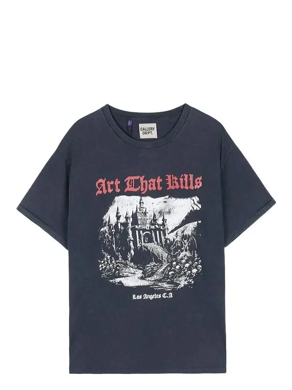 GALLERY DEPT. Castle-graphic T-shirt - Black