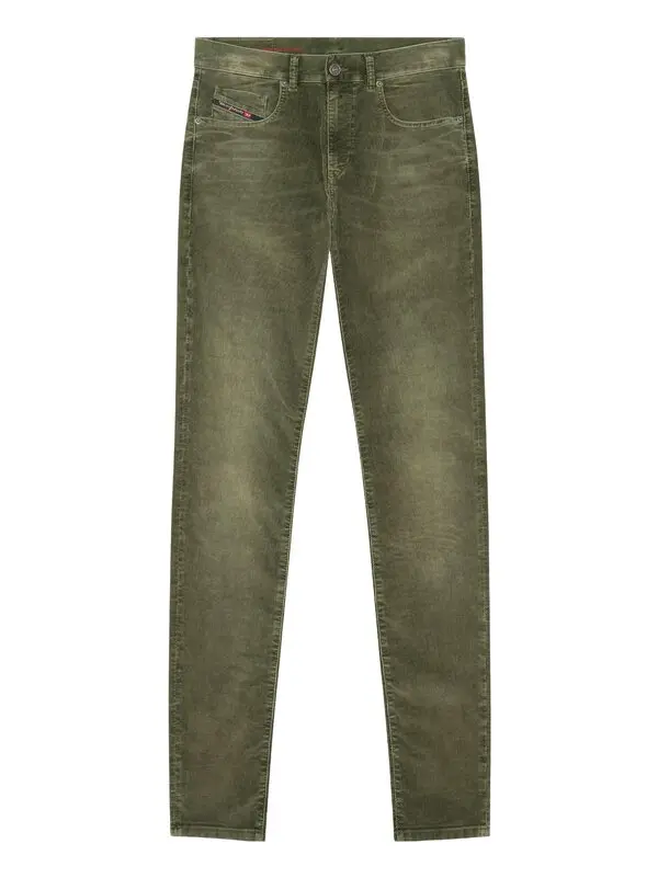 DIESEL® Slim Ribbed Pants - Green