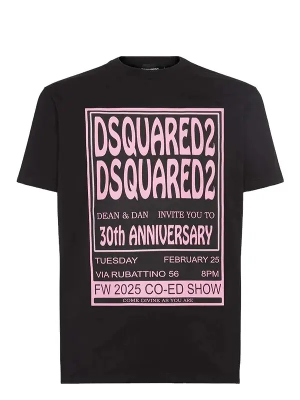 Dsquared2 Logo-printed Crewneck T-shirt - Black