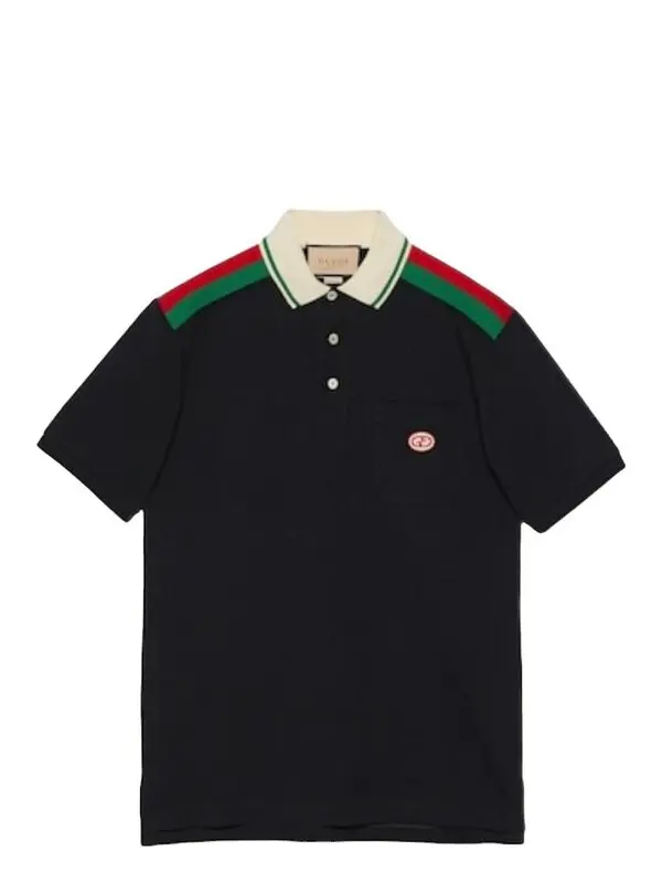 Gucci Interlocking G Polo Shirt - Black