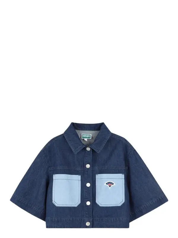 Kenzo Long Sleeve Casual Jacket - Blue