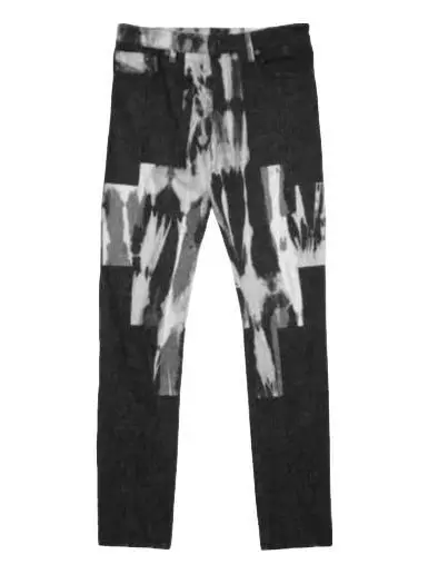 DIESEL® Abstract Print Jeans - Black