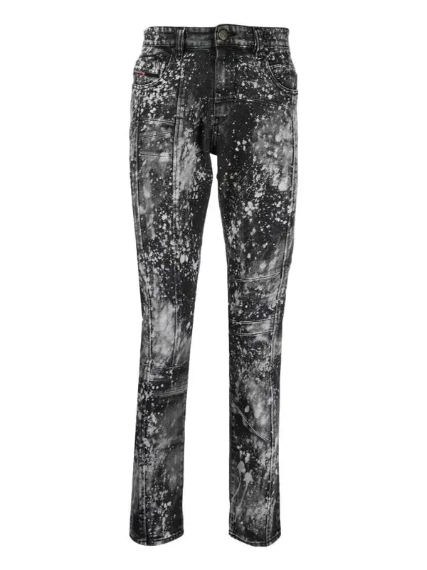 DIESEL® Slim-fit Splatter Jeans - Black