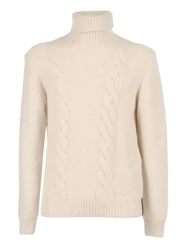 K-WAY Turtleneck Knitted Jumper - Nude