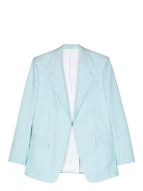 Bottega Veneta Belted Waist Twill Jacket - Blue