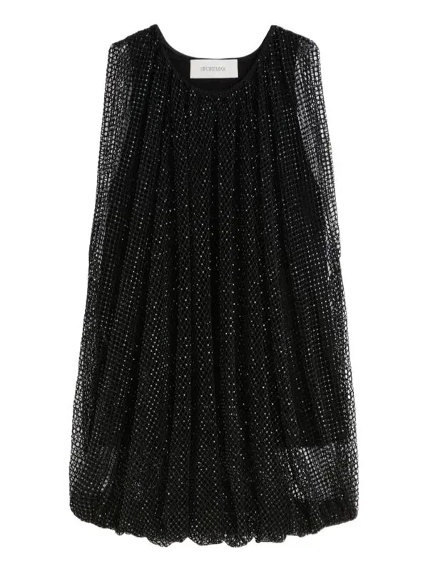 Sportmax Nodo Crystal-embellished Sleeveless Top - Black