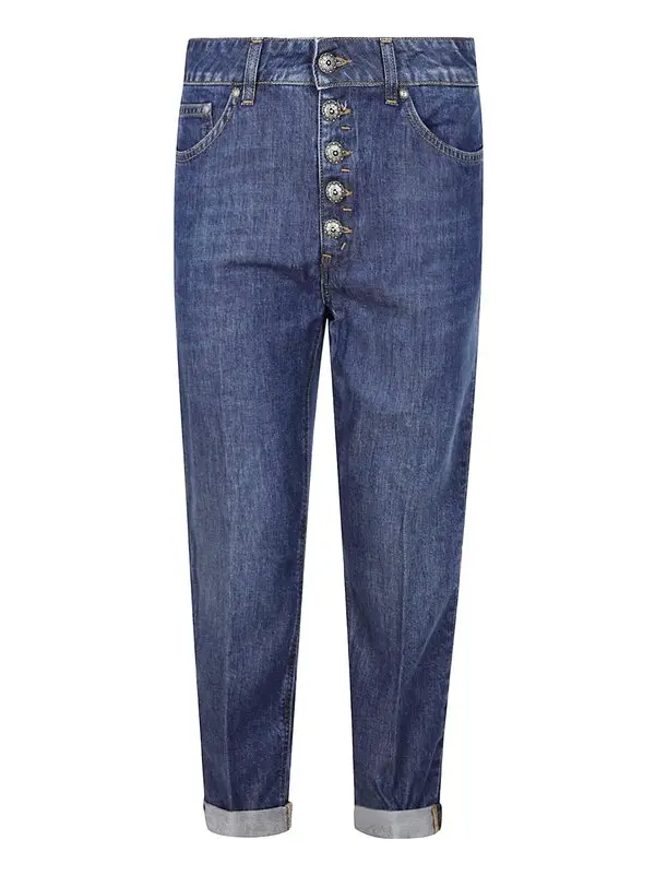 DONDUP Five-pocket Jeans With Button Closure - Blu