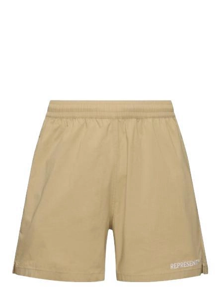REPRESENT Logo Embroidered Shorts - Nude