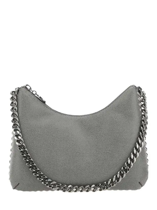 Stella McCartney Mini Falabella Zip Shoulder Bag - Gray