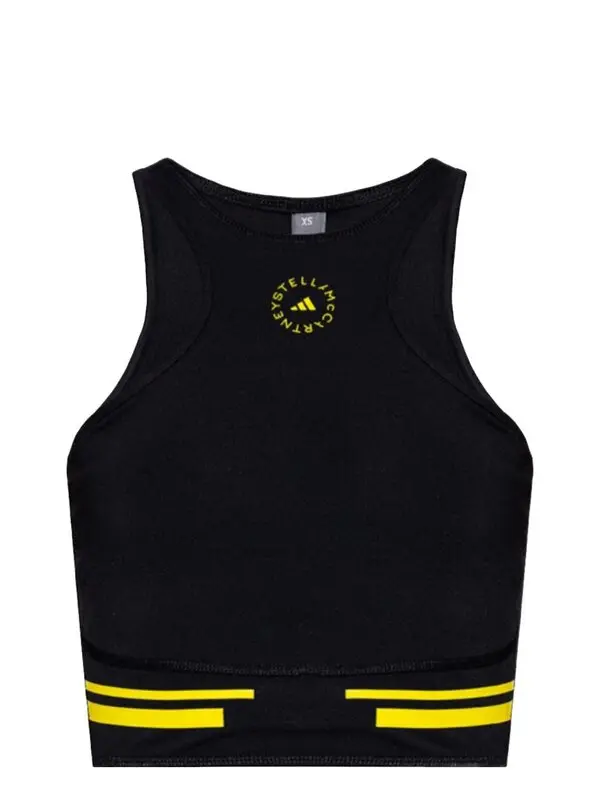 Adidas By Stella McCartney True Pace Crop Top - Black