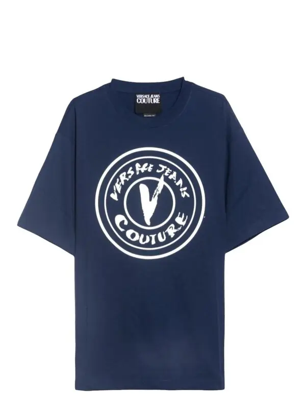 Versace Logo-print T-shirt - Blue