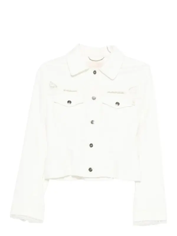 Ermanno Scervino Lace Detail Jacket - White